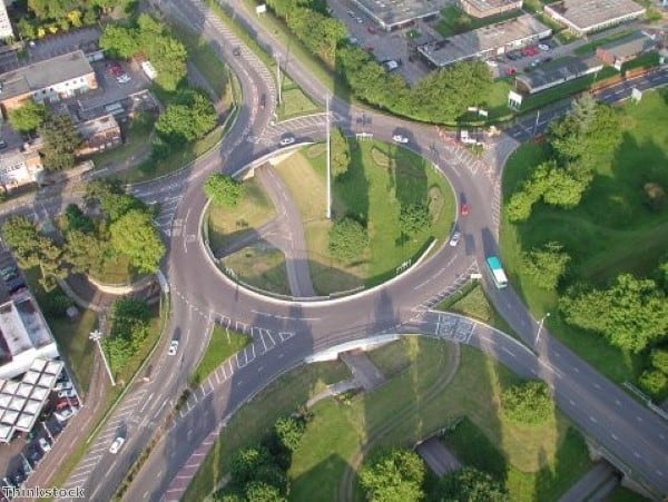 Pinch point improvements for A40 roundabout
